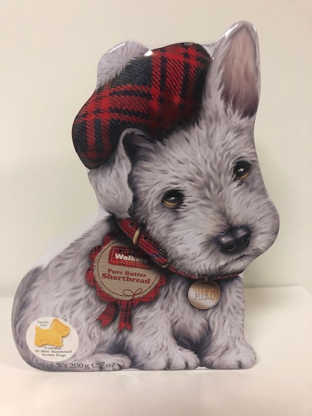 Scottish White Wee Scottie Dog Tin Walkers Shortbread – Taylor's Croft