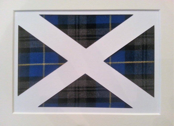Clan Tartan Saltire Artwork – Taylor's Croft